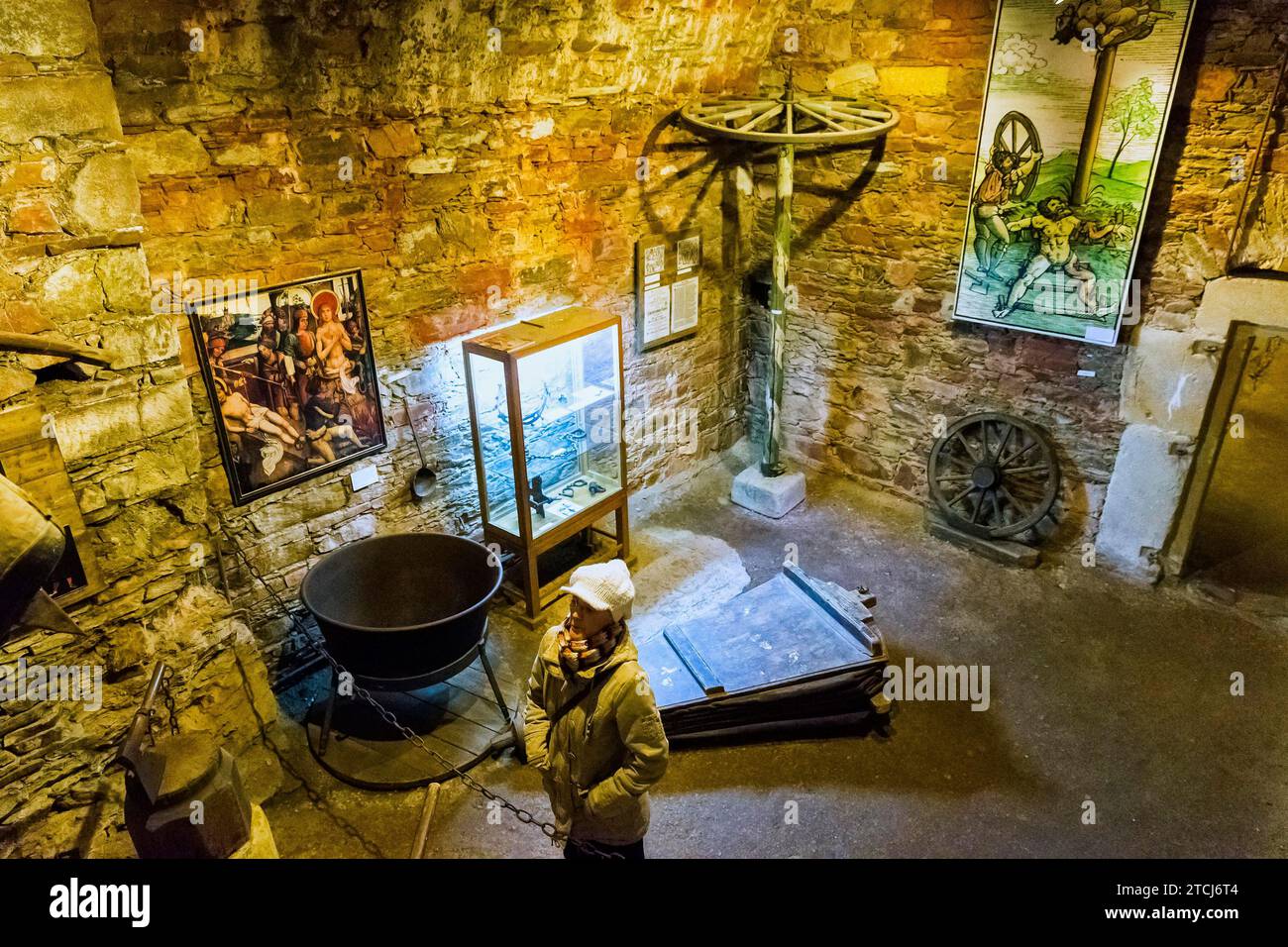 Augustusburg Palace, dungeon with torture chamber Stock Photo - Alamy