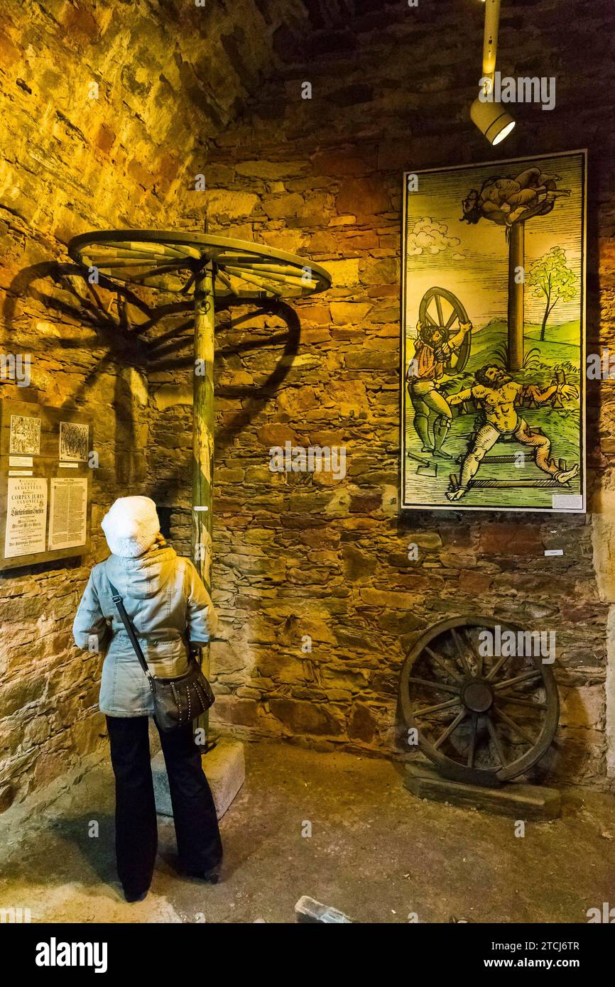 Augustusburg Palace, dungeon with torture chamber Stock Photo - Alamy
