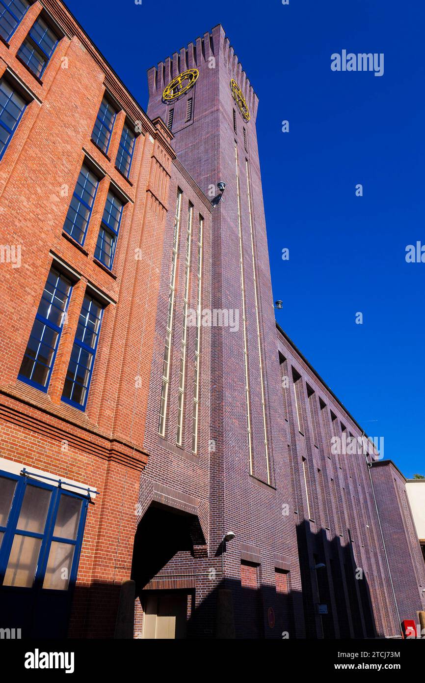 Clock tower of the Schubert & Salzer company Stock Photo - Alamy