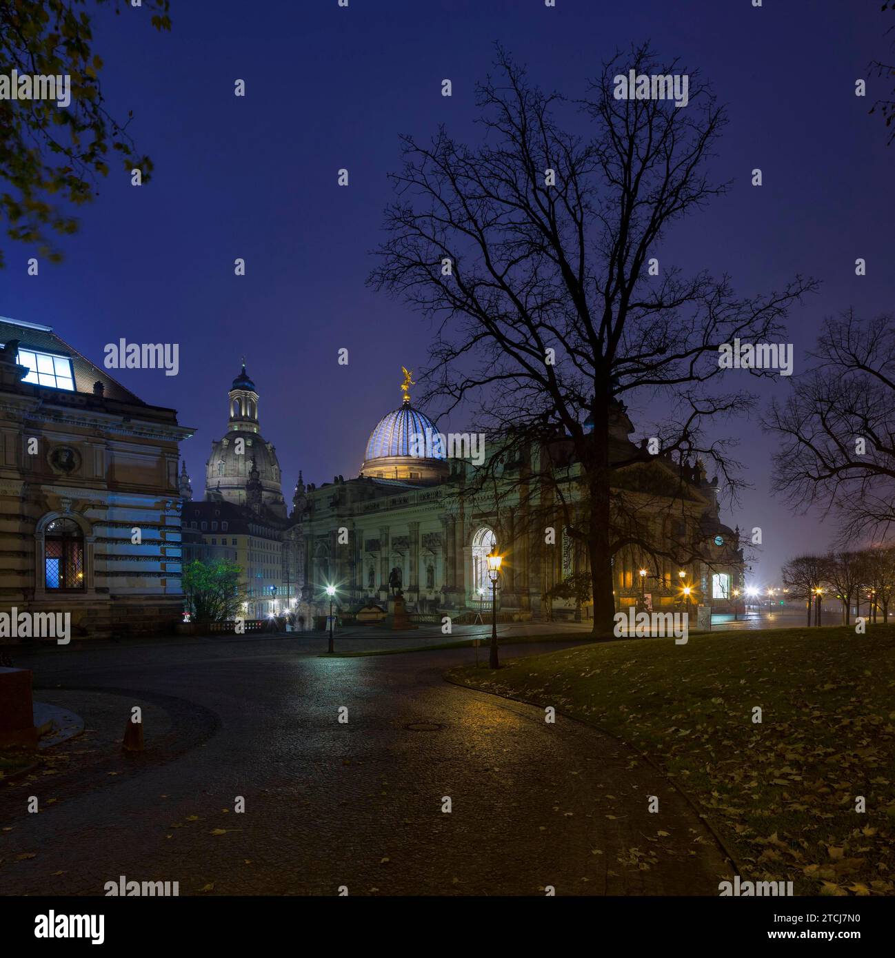 The Bruehlsche Terrasse is an architectural ensemble and a tourist ...