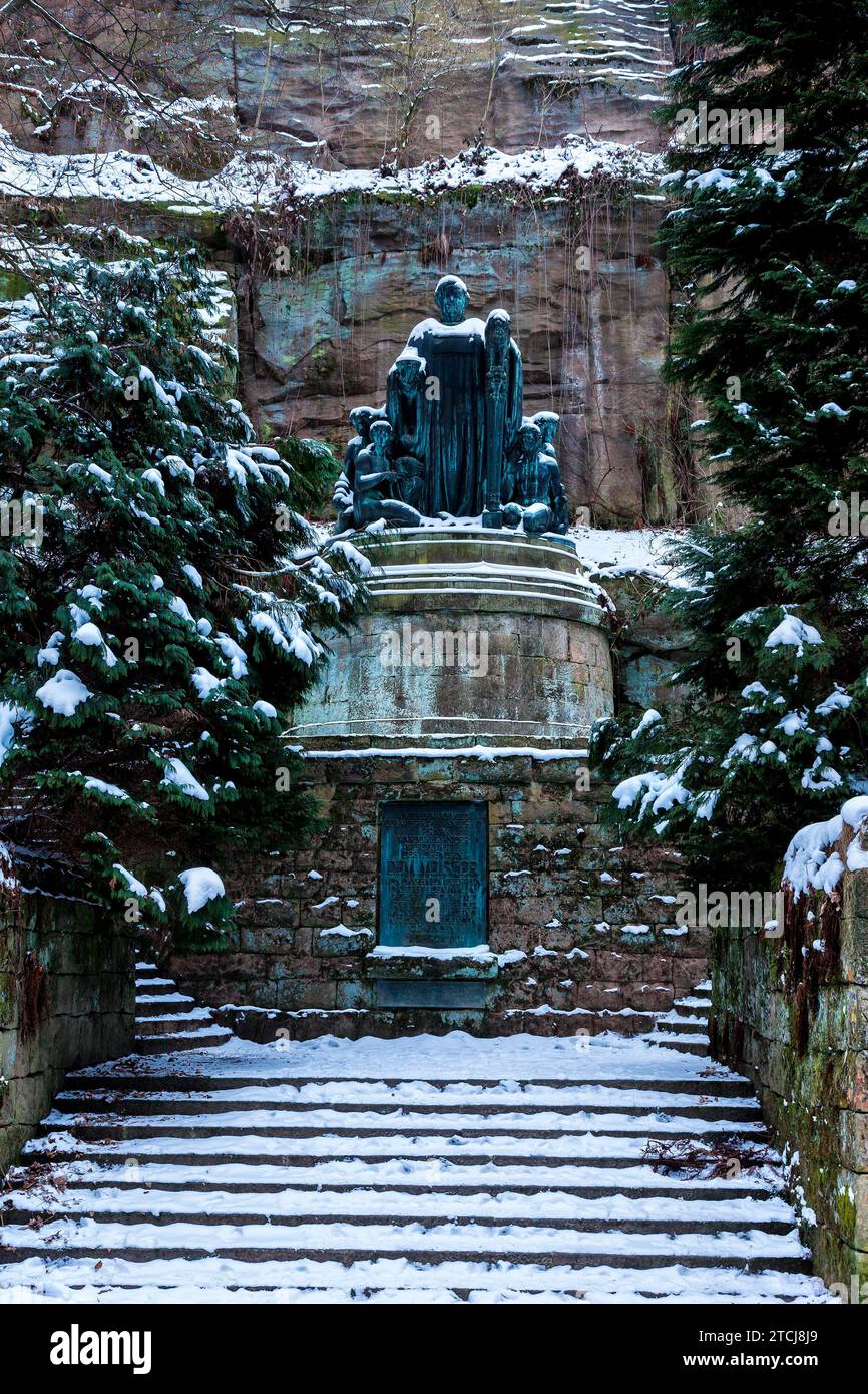 Richard Wagner monument in Liebethaler Grund Stock Photo - Alamy