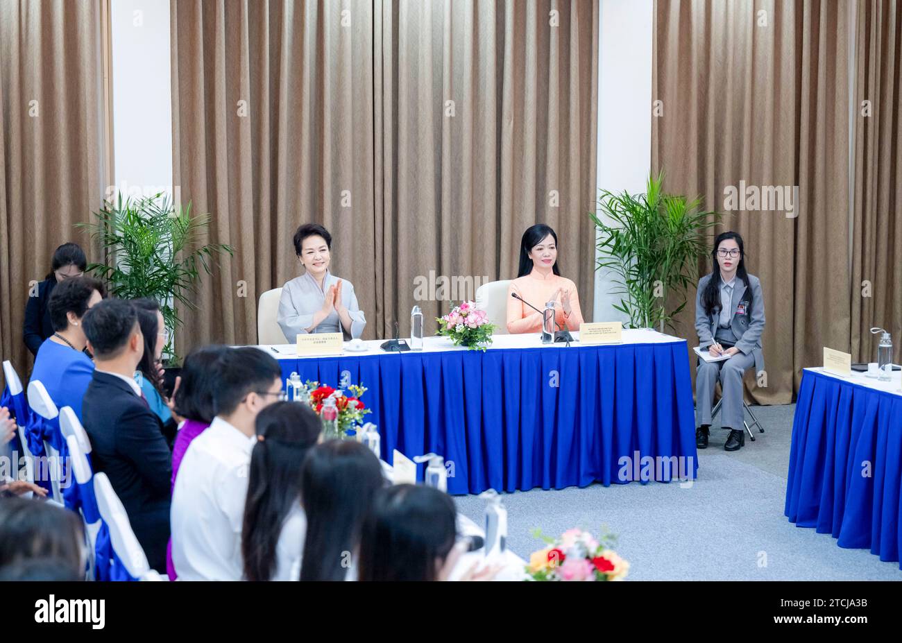 Hanoi, Vietnam. 13th Dec, 2023. Peng Liyuan, spouse of Chinese ...