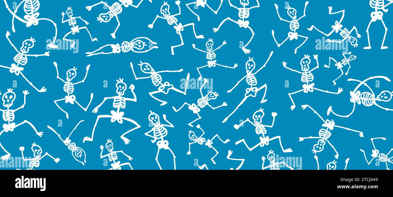 skeleton seamless elements icon background wallpaper horizontal ...