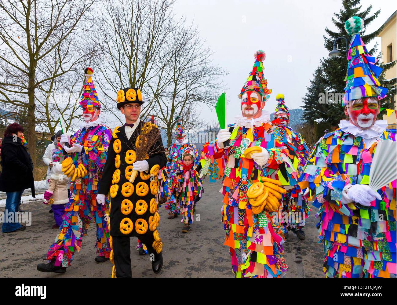 111th boatmen's carnival in Prossen Stock Photo - Alamy
