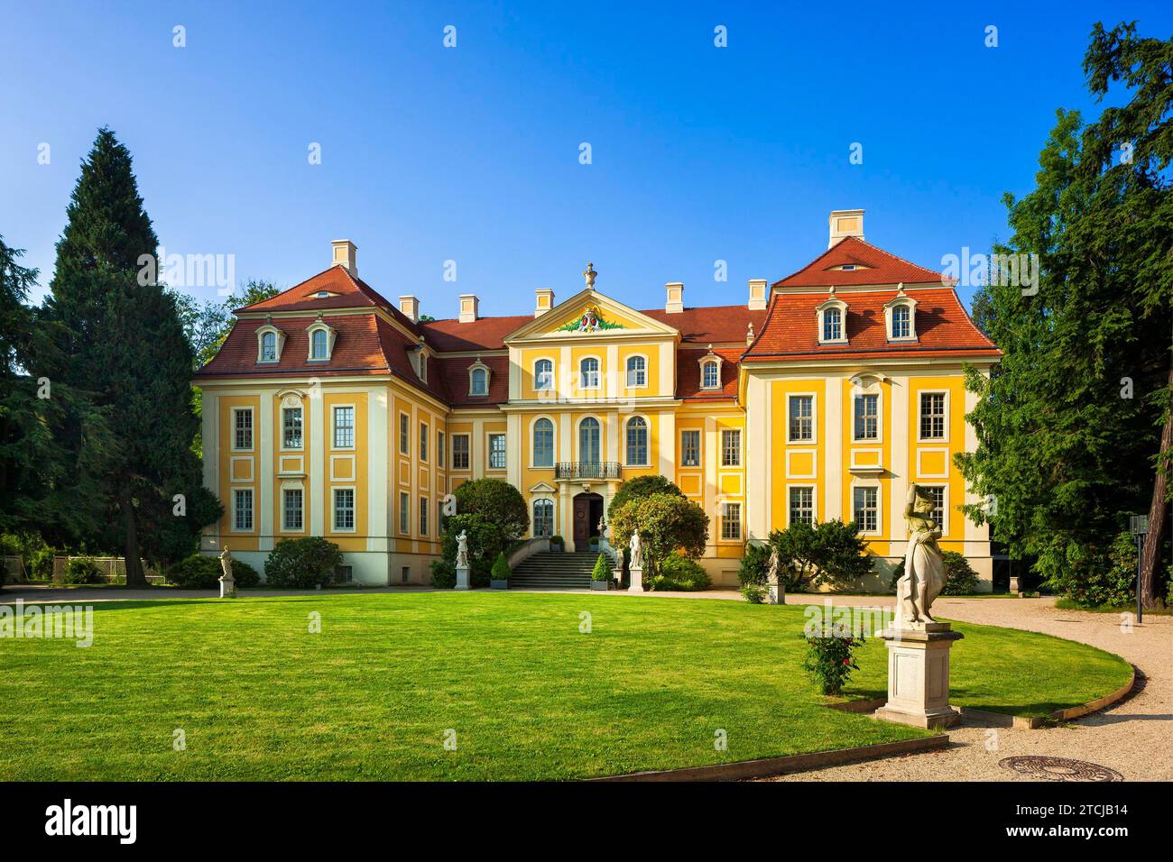 Baroque Rammenau Castle, Rammenau Castle in Rammenau near Bischofswerda ...