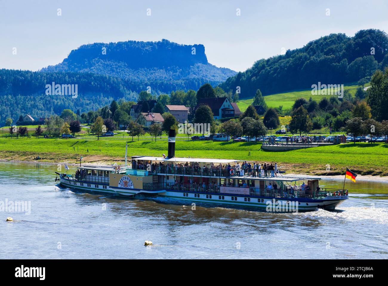 Rathen Elbdampfer r Stock Photo - Alamy