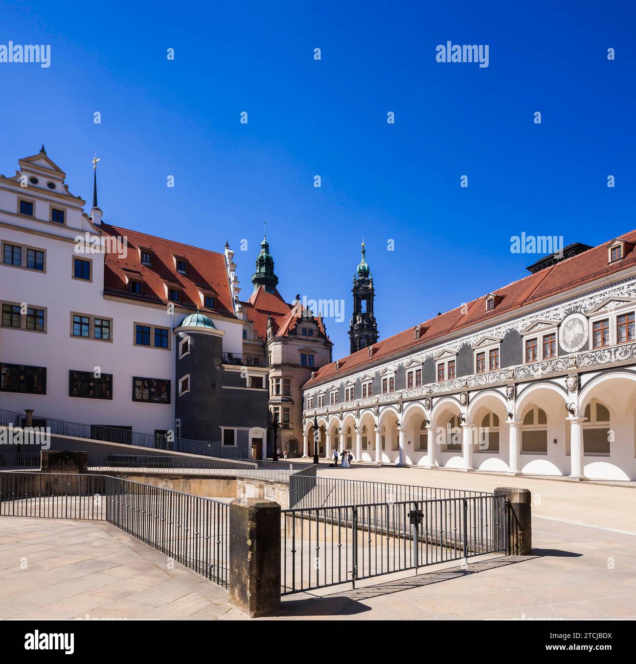 Stable courtyard of the Dresden Royal Palace Stock Photo - Alamy