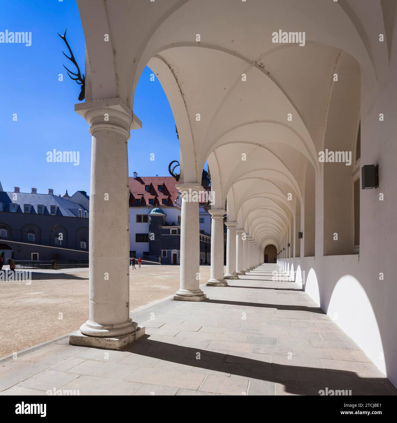 Stable courtyard of the Dresden Royal Palace Stock Photo - Alamy