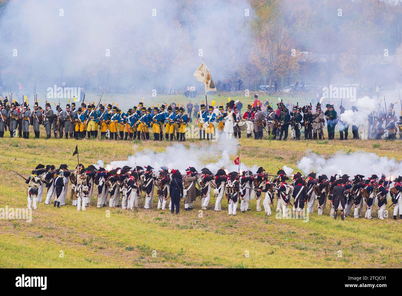 Re-enactment of the Battle of the Nations Stock Photo - Alamy