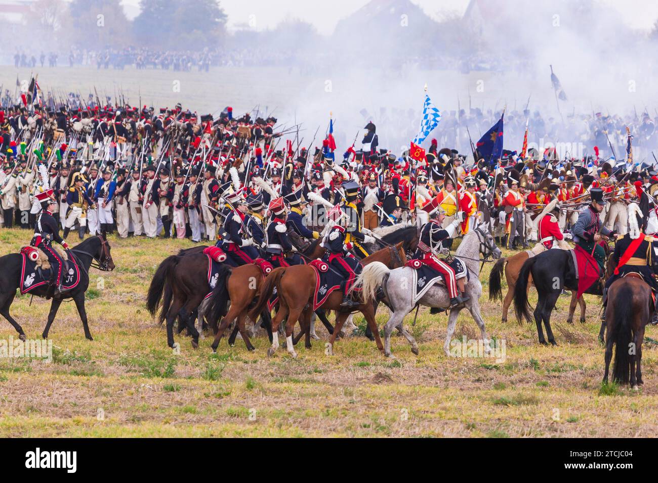 Re-enactment of the Battle of the Nations Stock Photo - Alamy