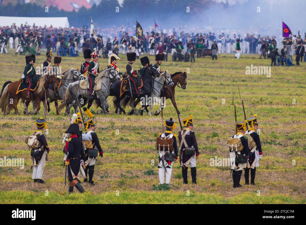 Re-enactment of the Battle of the Nations Stock Photo - Alamy