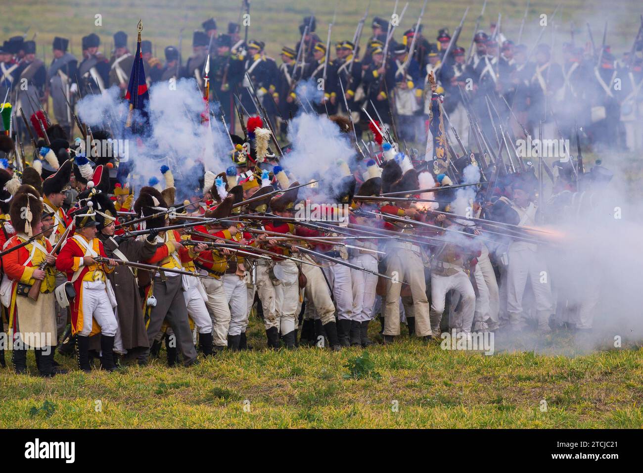 Re-enactment of the Battle of the Nations Stock Photo - Alamy
