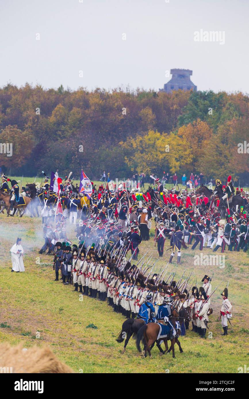 Re-enactment of the Battle of the Nations Stock Photo - Alamy