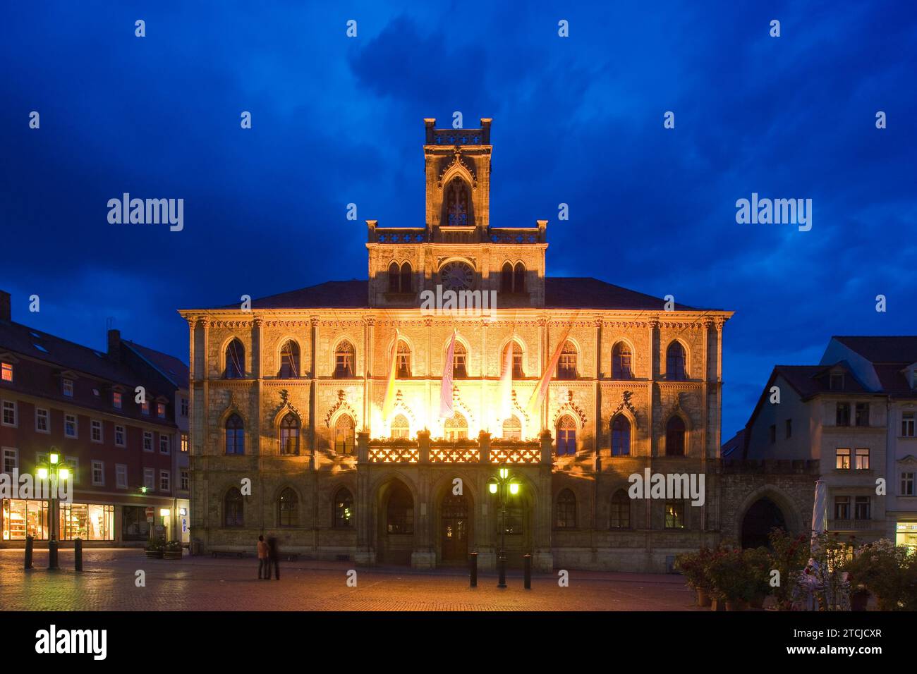 Weimar's town hall is located in the centre of Weimar on the west side ...