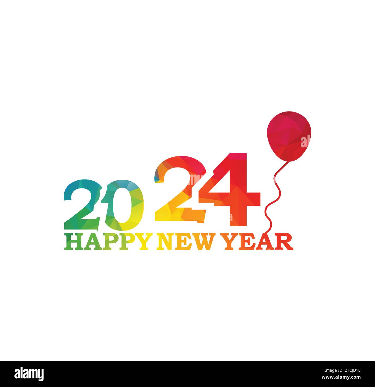New year logo design template 2024 Stock Vector Image & Art - Alamy