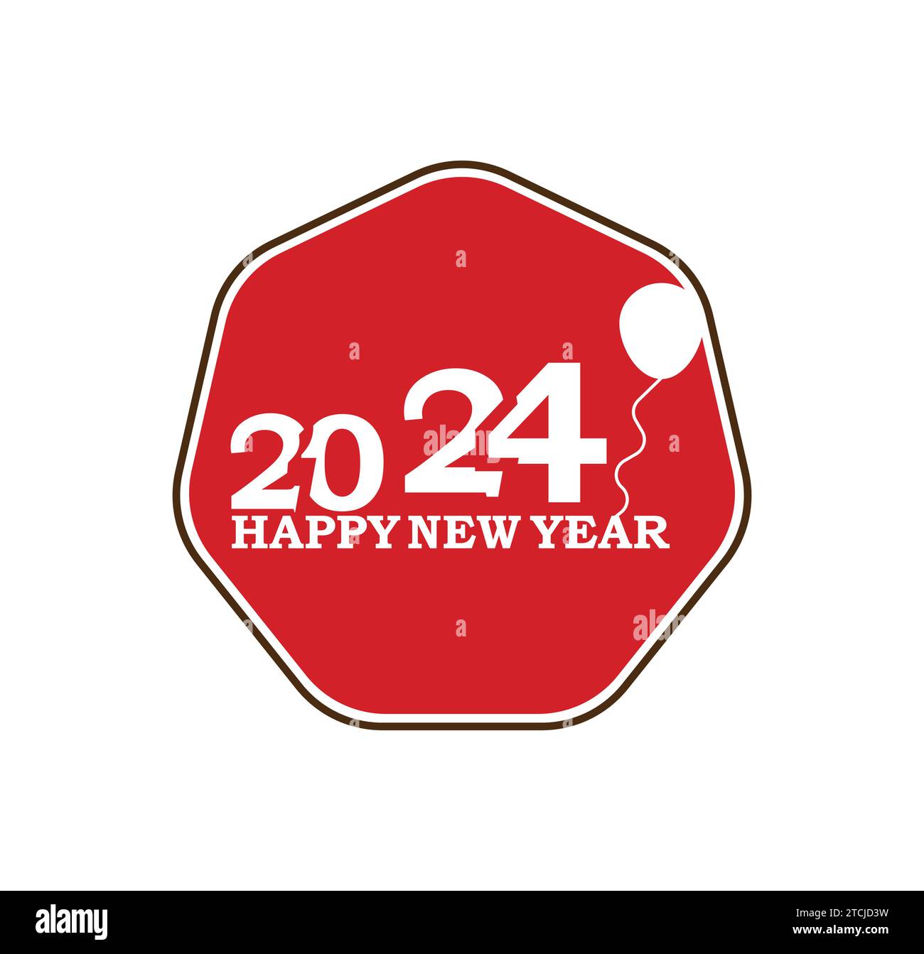 New year logo design template 2024 Stock Vector Image & Art - Alamy