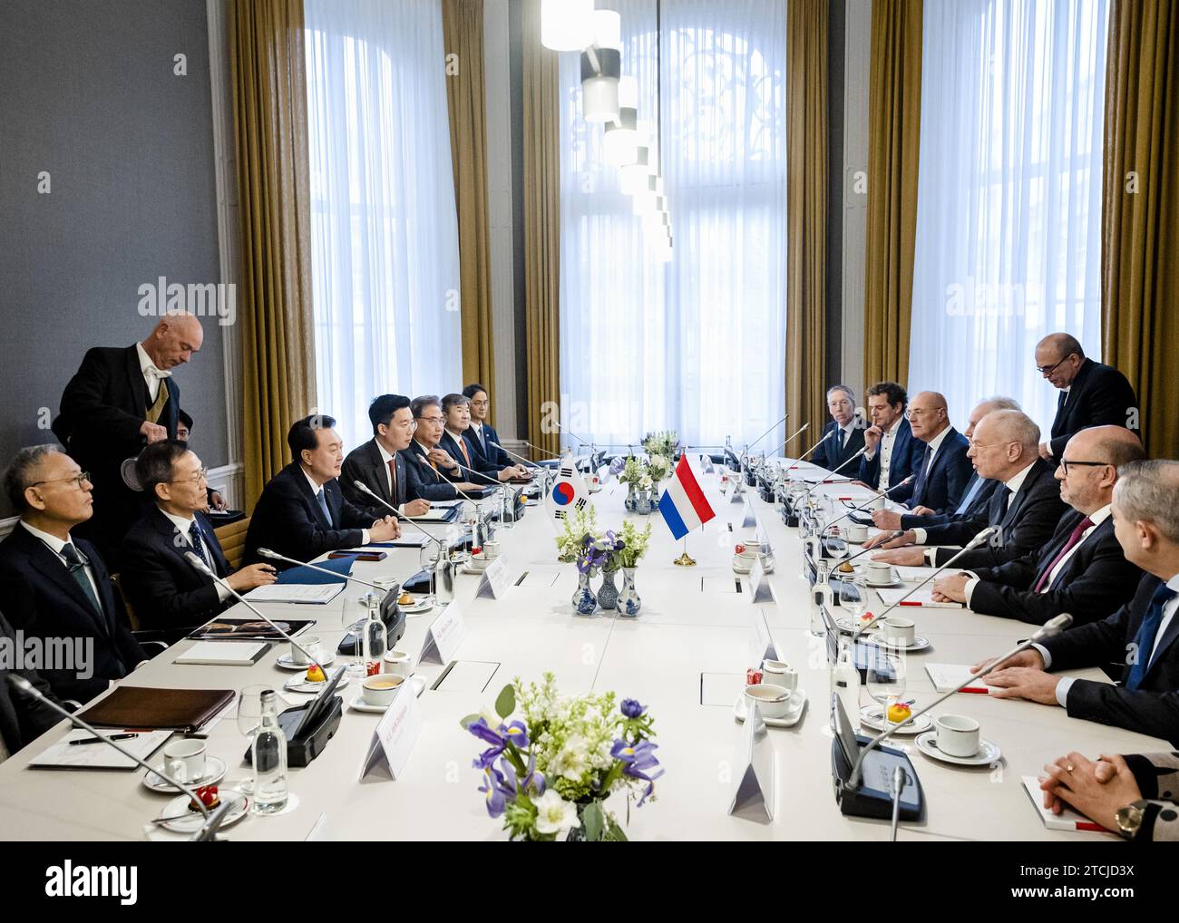 THE HAGUE - President Yoon Suk Yeol of South Korea, Jan Anthonie Bruijn ...