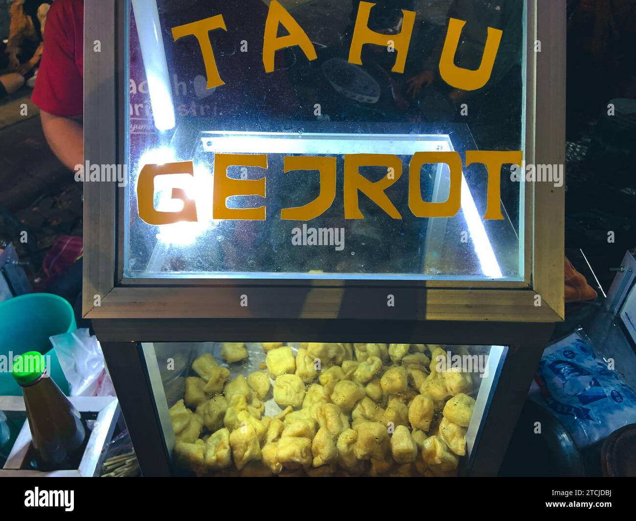 Tahu Gejrot consists of tofu that has been fried and then cut into ...