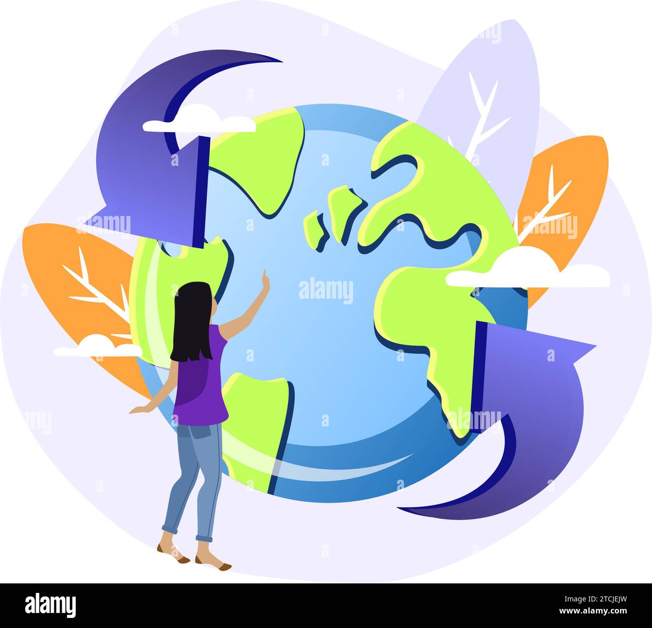 Global progress illustration. World economic analysis, global ...