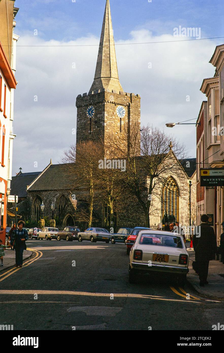 St Mary's church, Tenby, Pembrokeshire, Wales, UK May 1970 Stock Photo ...
