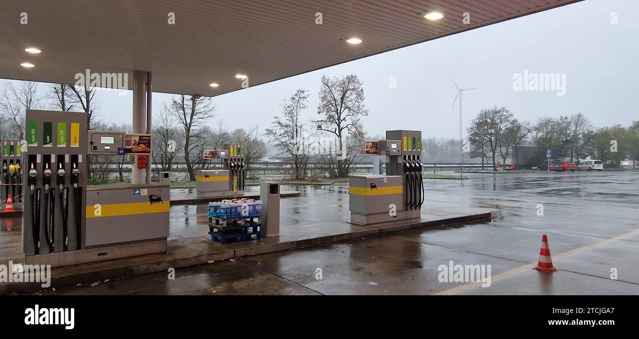 Gas-station, Highway, Germany Stock Photo - Alamy