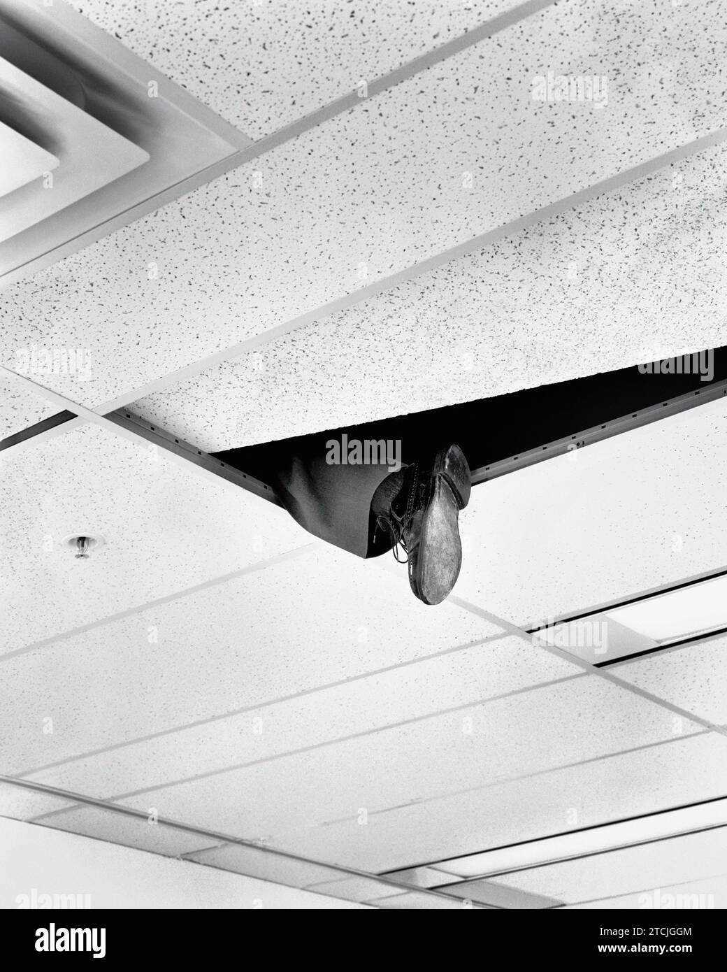 Man crawling through hole hi-res stock photography and images - Alamy