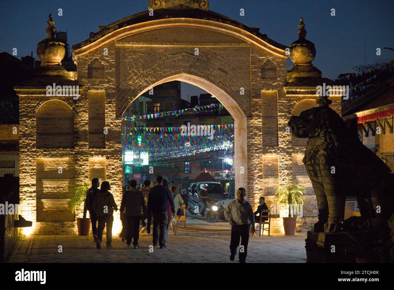 Nepal, Bhaktapur, Durbar Square, Gate Stock Photo - Alamy