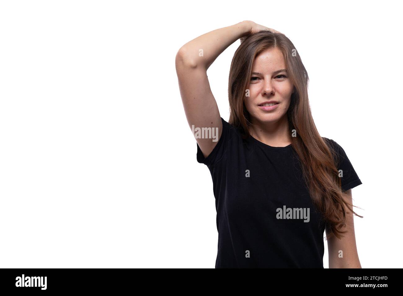 Business woman wearing brown Cut Out Stock Images & Pictures - Alamy