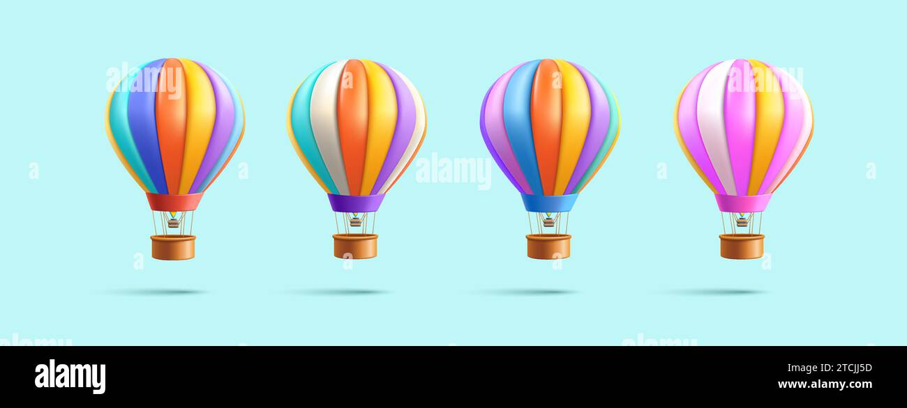 Hot Air Balloon Basket Vector Balloon Basket Illustration, The