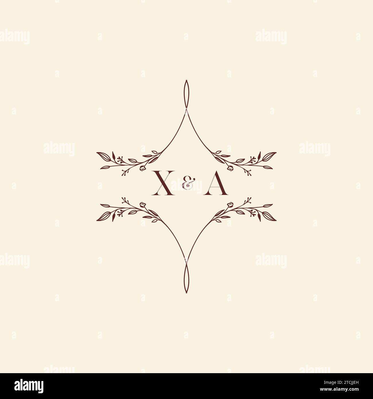 Xa letter design Stock Vector Images - Alamy