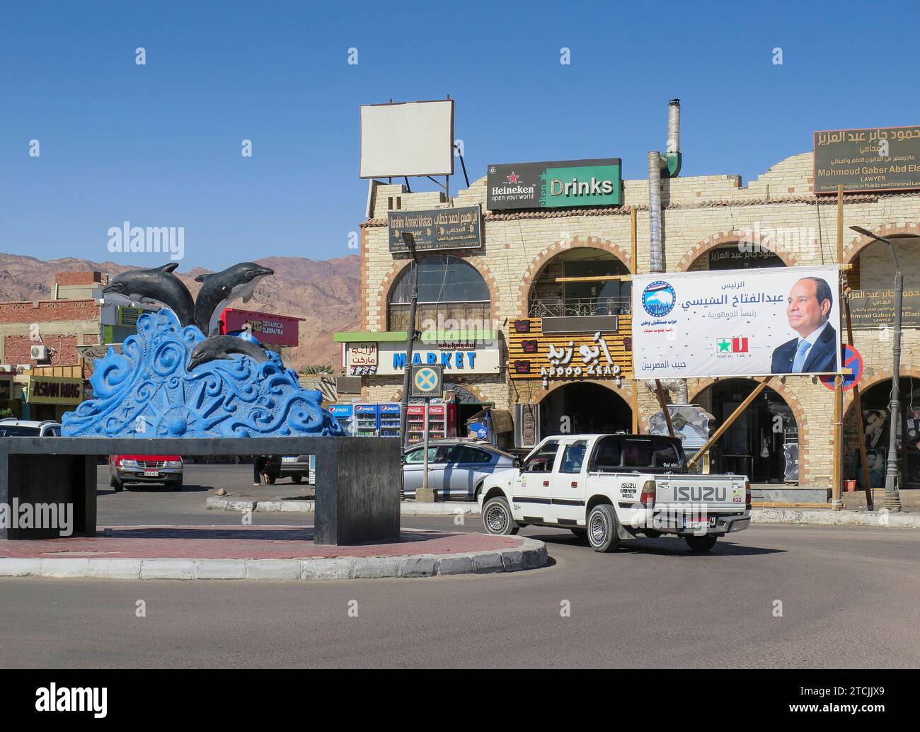 Straßenszene, Peace Road, Ortsteil Al Asalh, Dahab, Sinai, Ägypten ...