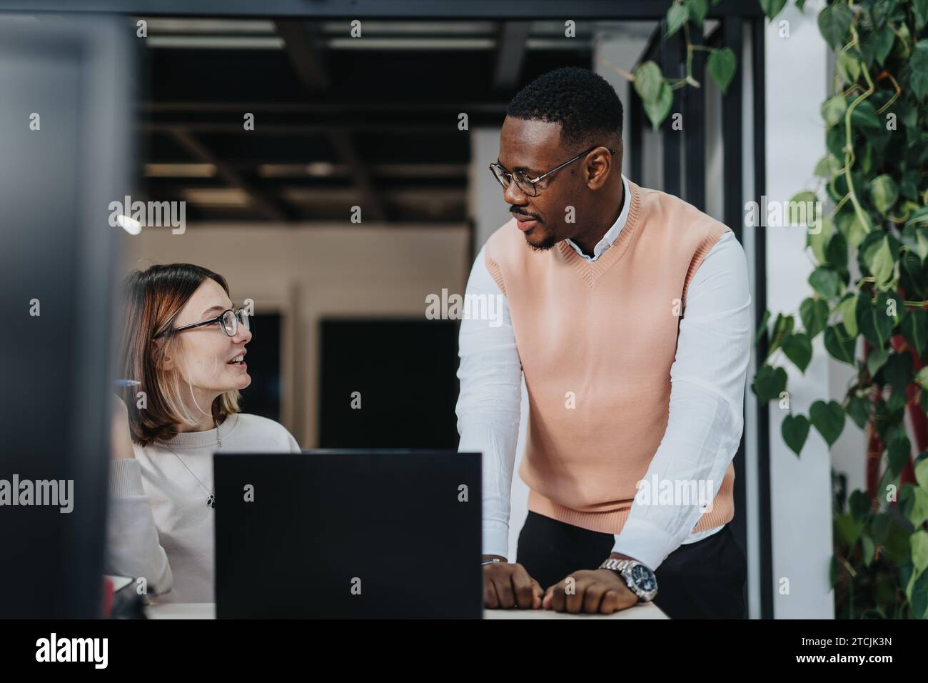 Collaborative Business Workshop. Multigenerational Team Analyzing ...