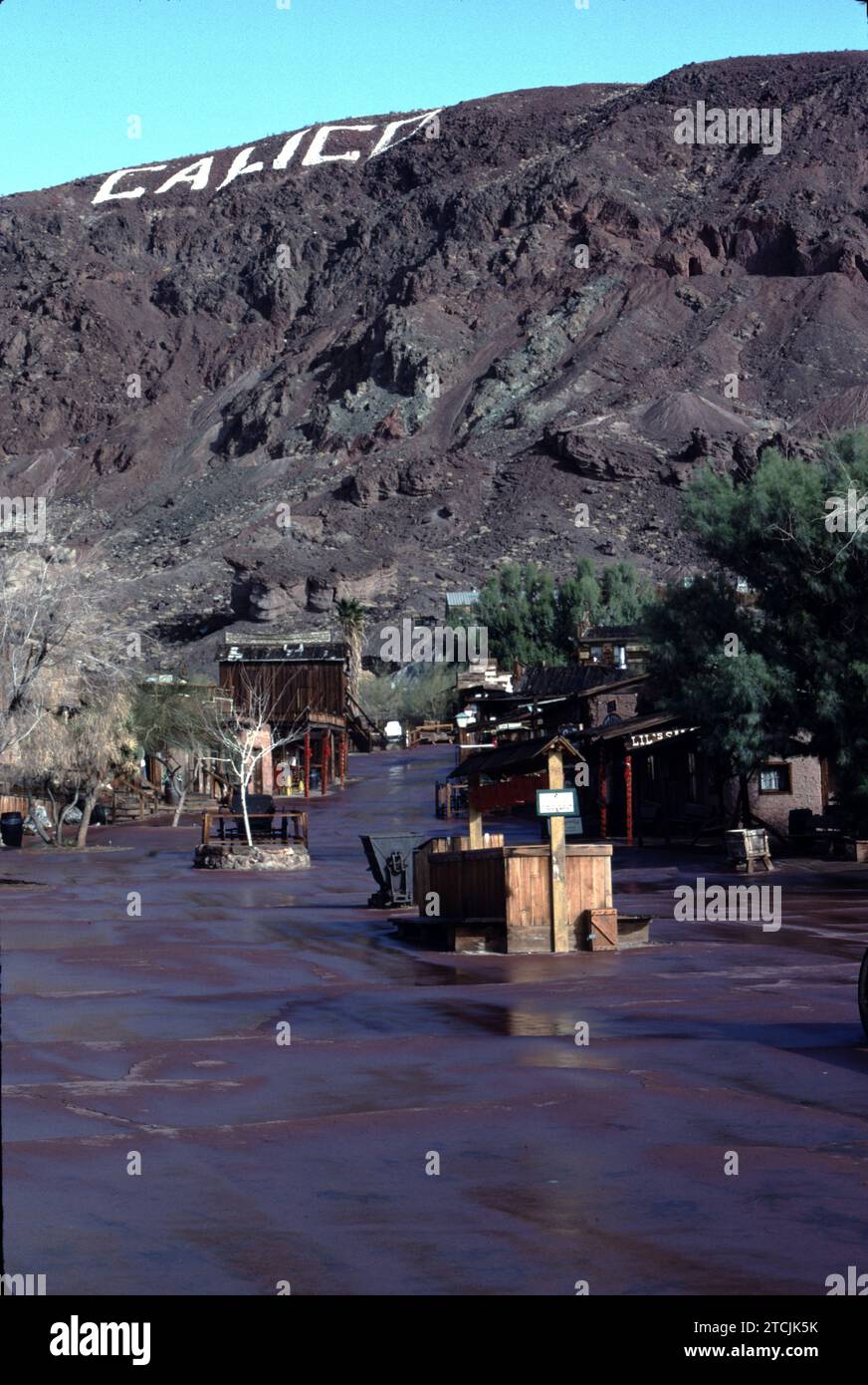 Calico, CA., U.S.A. 4/1984. Calico is a ghost town and former mining ...