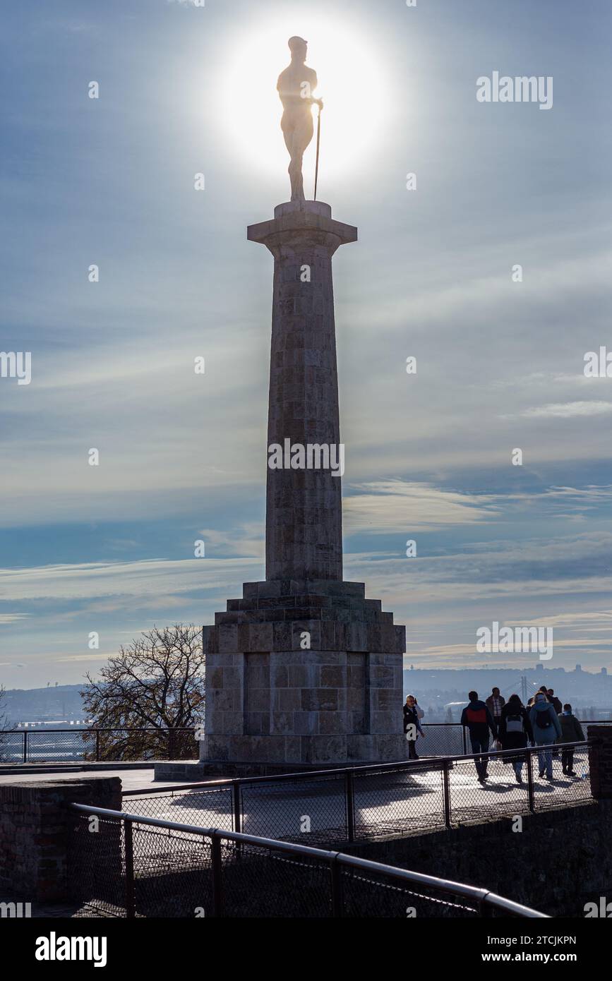 Victor monument, symbol of Belgrade, commemorating Allied victory in ...