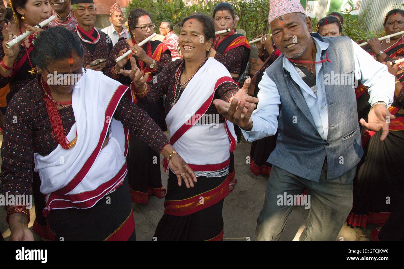 Nepal, Bhaktapur, Dashain Festival, people, celebrating Stock Photo - Alamy