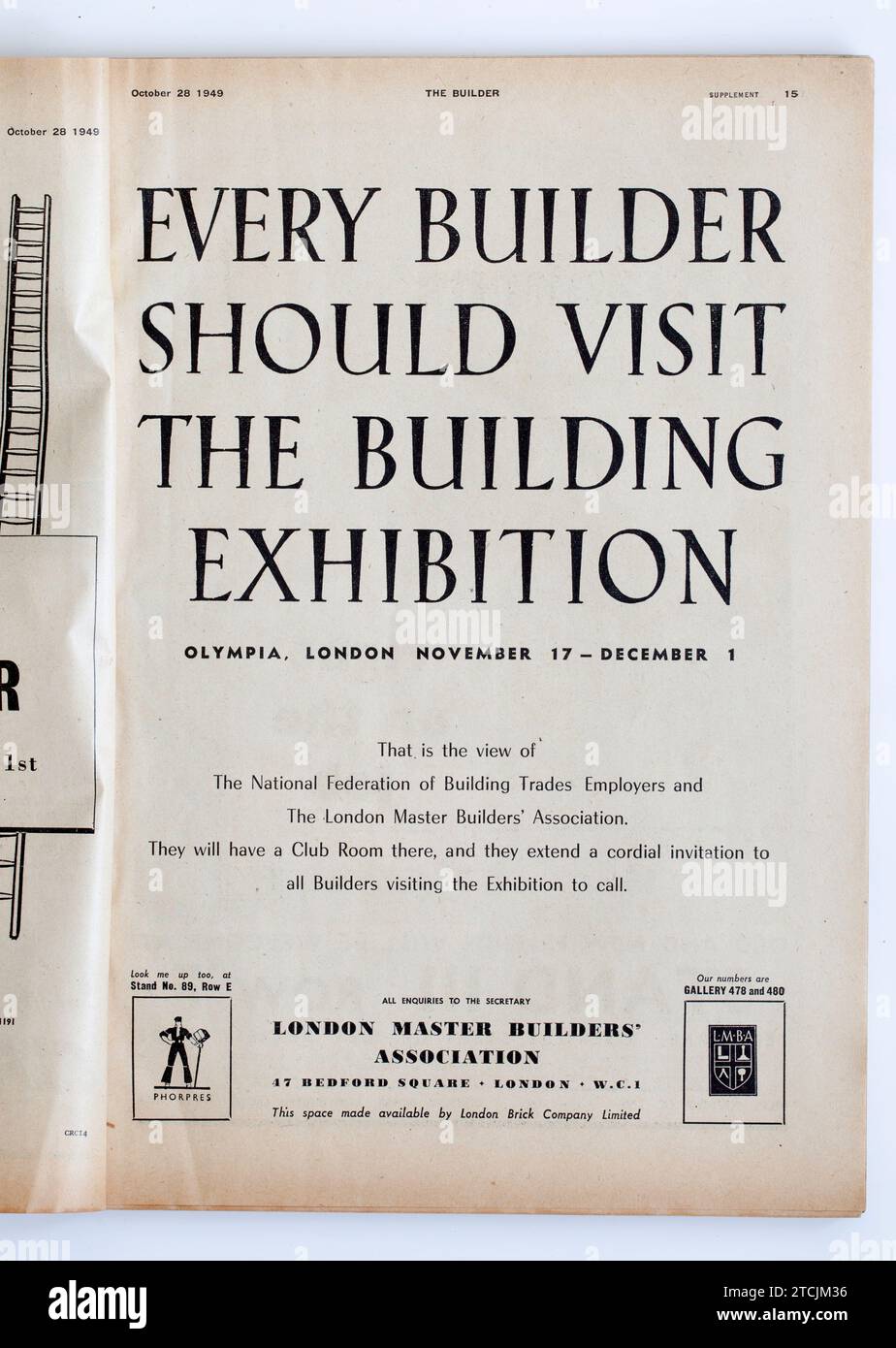 Advertising from a copy of 1940s The Builder Magazine : London Master ...