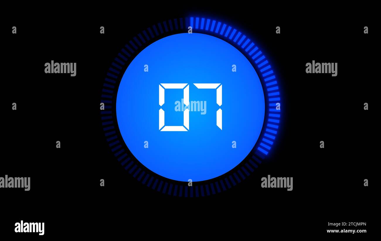 Digital number seven hi-res stock photography and images - Alamy