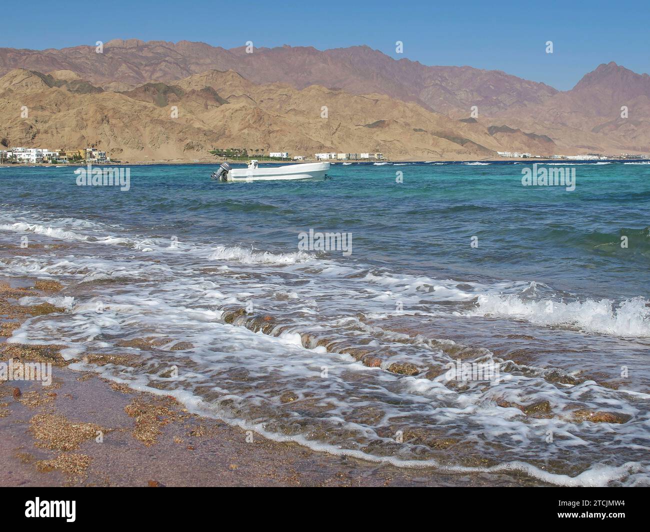 Küste, Strand, Al Asalah Beach, Dahab, Golf von Akaba, Rotes Meer ...