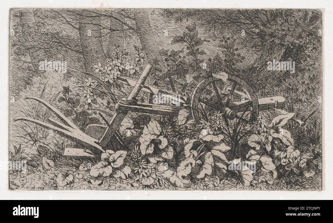 The Plow with Burdock Plants 1949 by Eugene Stanislas Alexandre Blery ...