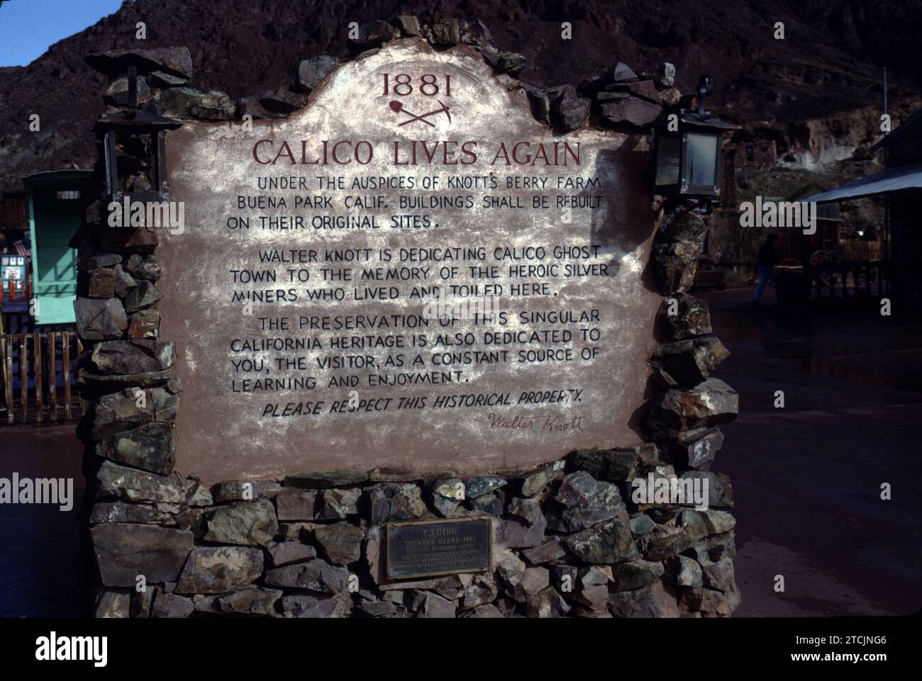 Calico, CA., U.S.A. 4/1984. Calico is a ghost town and former mining ...