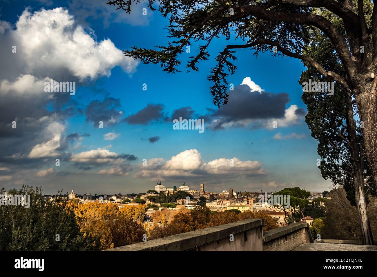 Rome, the capital city of Italy, travel perspective at the Orange ...