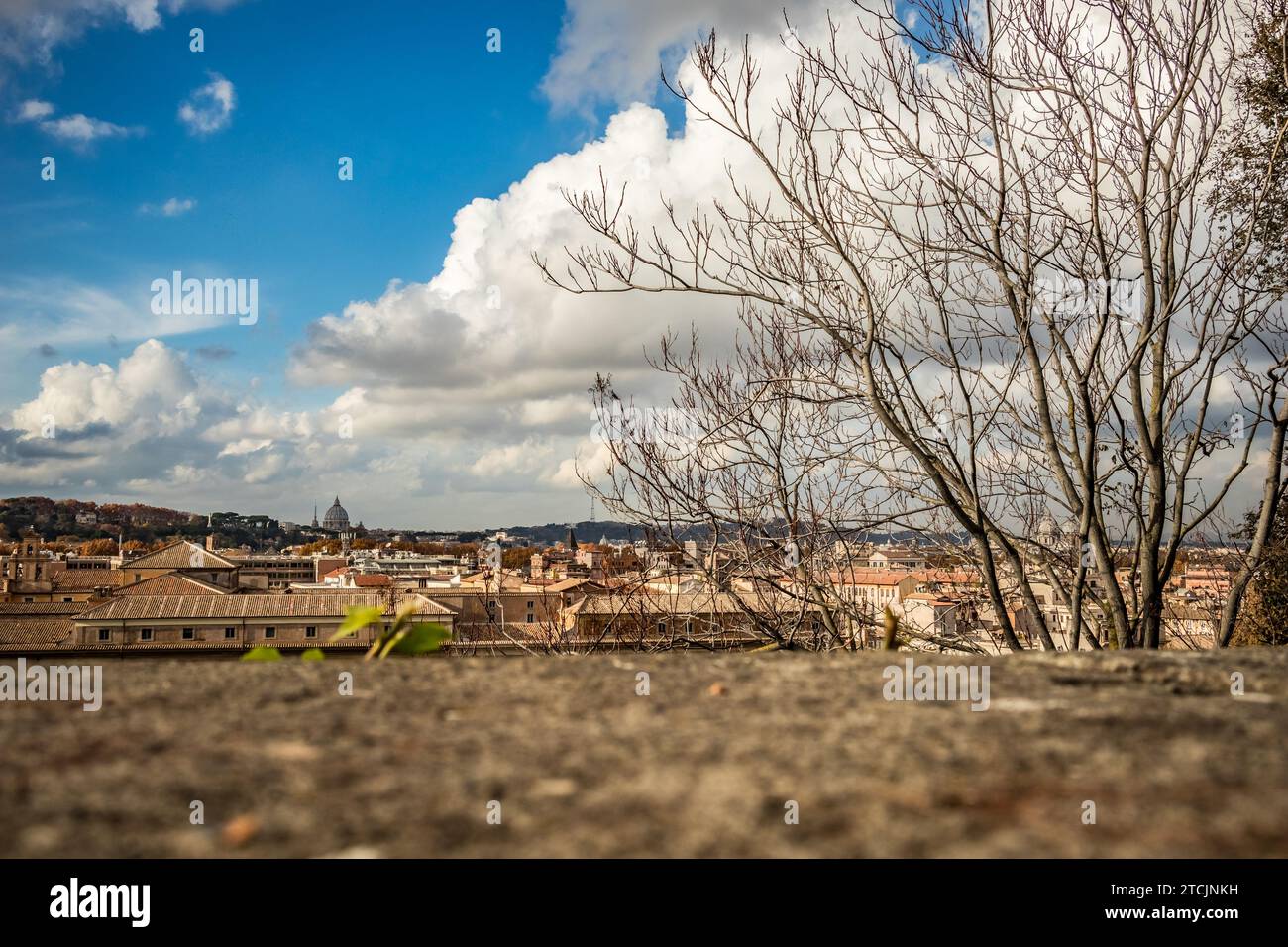 Rome, the capital city of Italy, travel perspective at the Orange ...