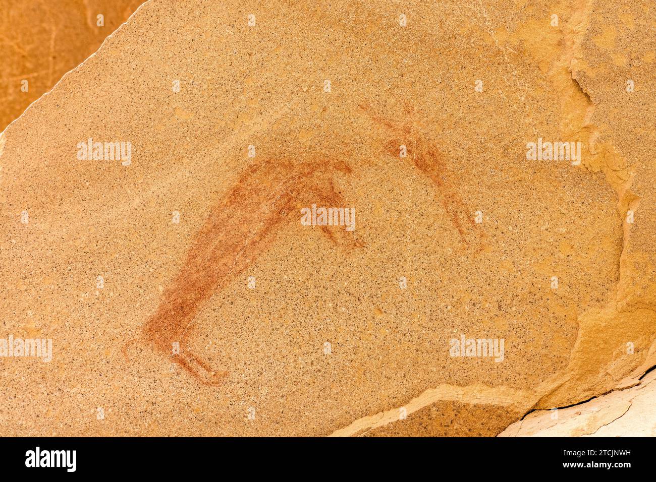 Native American pictographs at the Waving Hands Canyon Interpretive ...