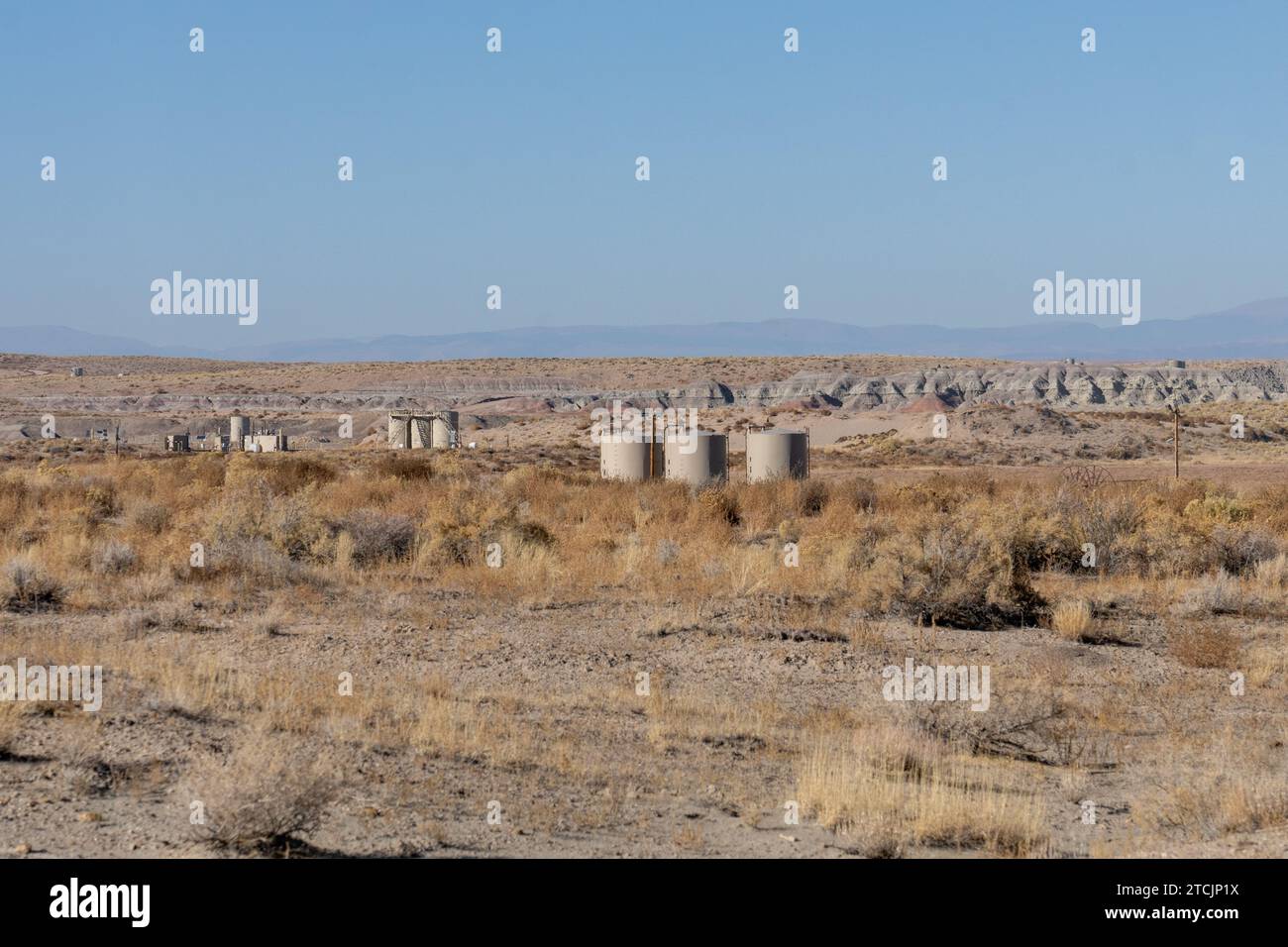 Natural gas wells in the Uinta Basin near Vernal, Utah Stock Photo - Alamy