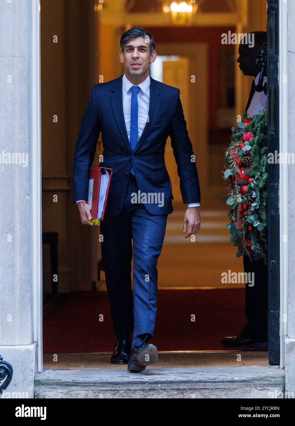 London, UK. 13th Dec, 2023. Prime Minister, Rishi Sunak, leaves Number ...