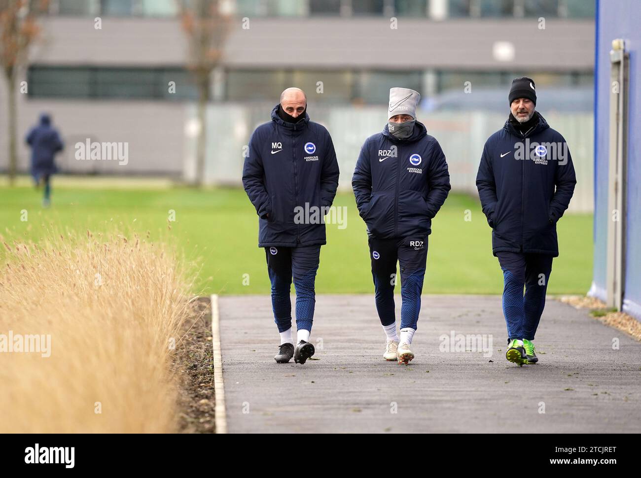 Brighton and Hove Albion manager Roberto De Zerbi and First-Team ...