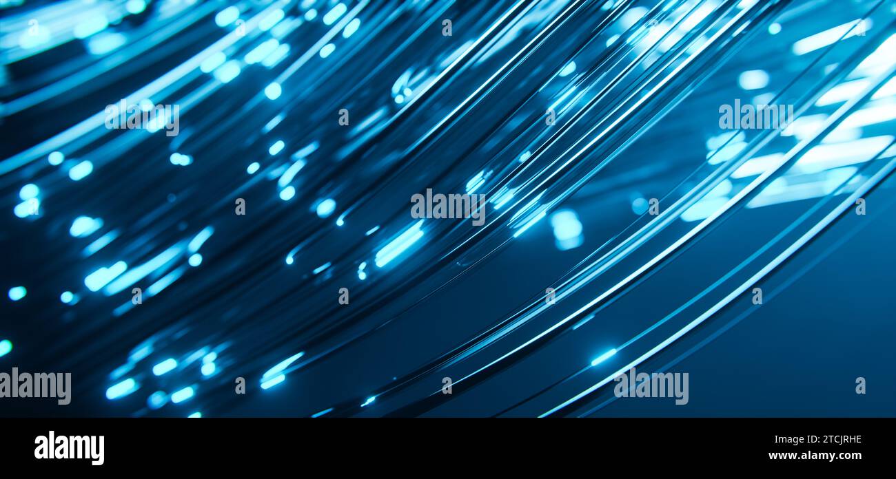 Abstract technology background with moving bokeh lights Stock Photo - Alamy