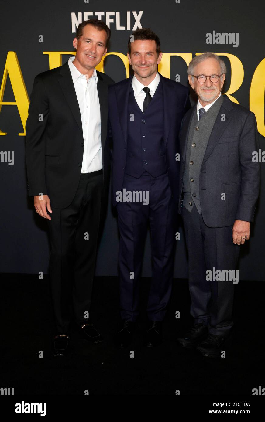LOS ANGELES, CA -DECEMBER 12: Scott Stuber, Bradley Cooper, Steven ...