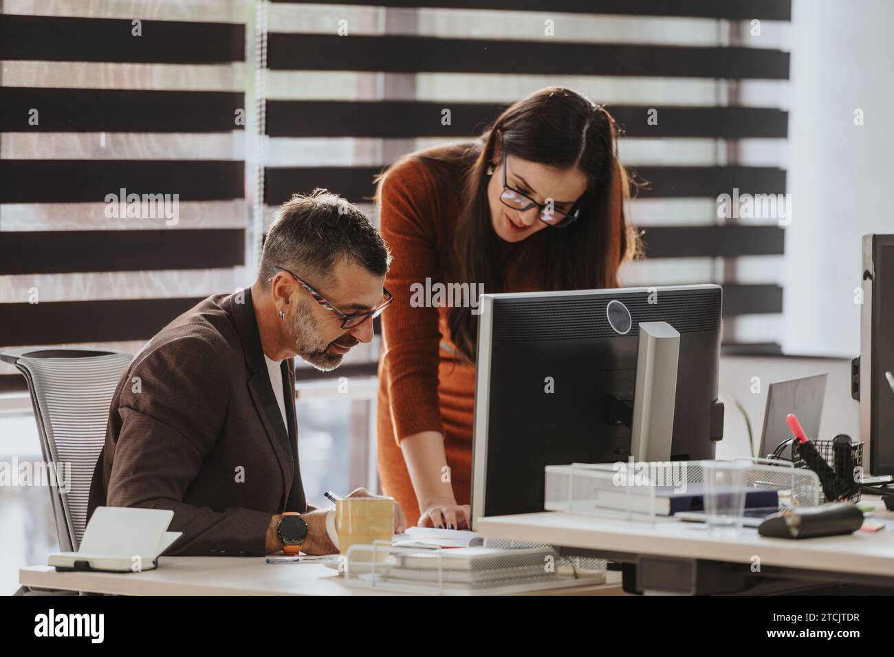 Successful Multinational Business Team Working Together in a Corporate ...