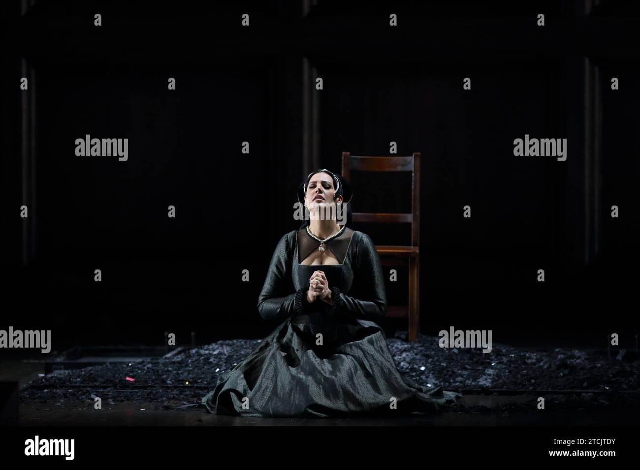 Federica Lombardi als Anna Bolena während der Fotoprobe für Anna Bolena ...